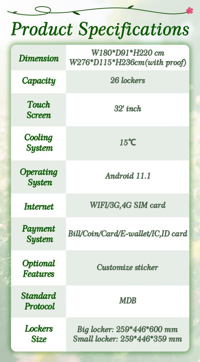 WEIMI Out Door Flower Vending Machine for Sale | Smart Flower Vending ...